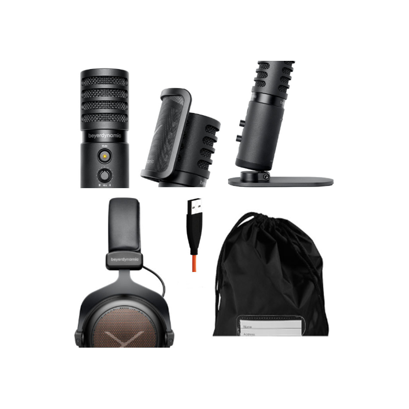 Beyerdynamic Team TYGR | Auriculares Abiertos TYGR 300R y Microfono USB Fox